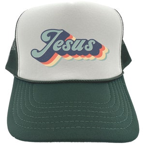 Jesus Hat, Christian Hat, Jesus, Otto Hats, Retro Christian Cap, Mesh ...