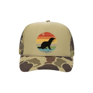 River Otter Hat, Otter Sunset, Wildlife Lover, Otter Gift, Adjustable ...