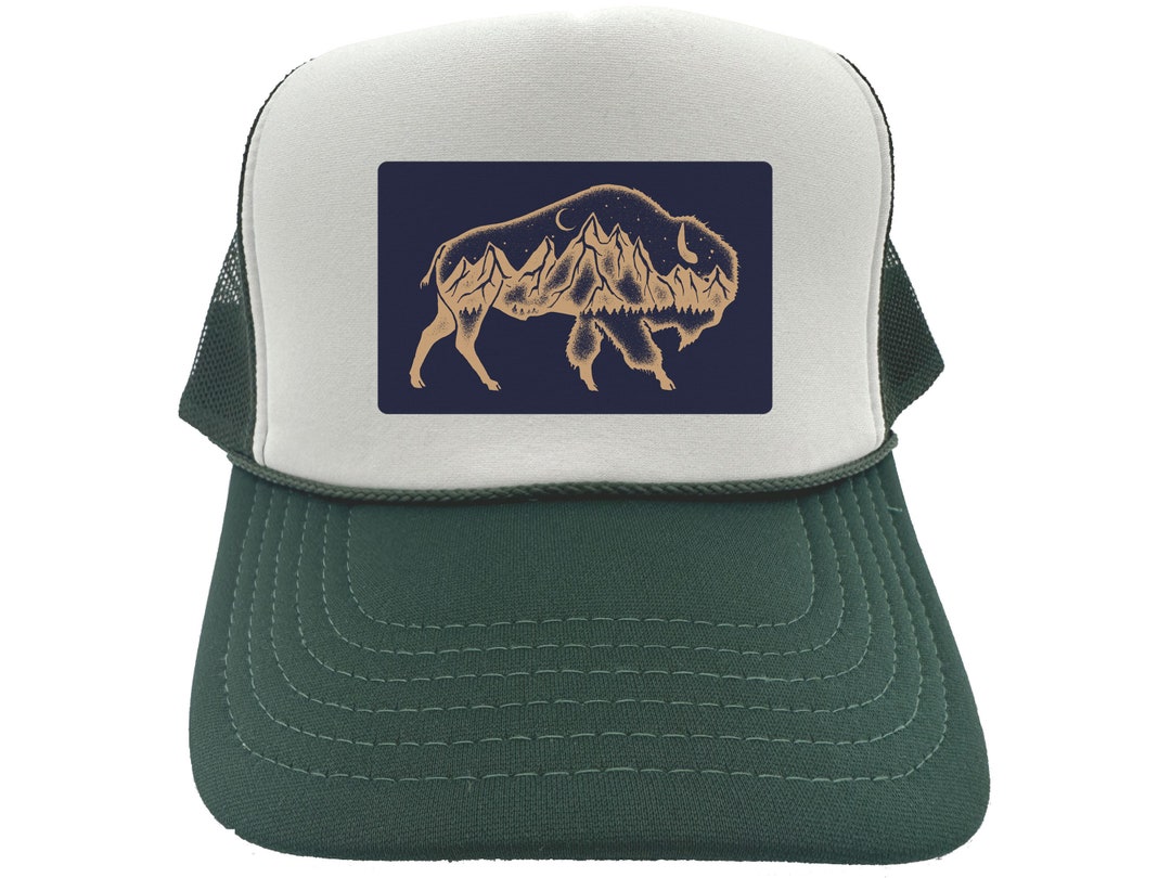 Buffalo Hat, Mountain Buffalo, Bison Hat, Otto Hat, Adjustable Snapback ...