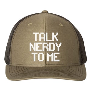 Nerd Hat Talk Nerdy to Me Nerd Cap Trucker Hat Snapback - Etsy