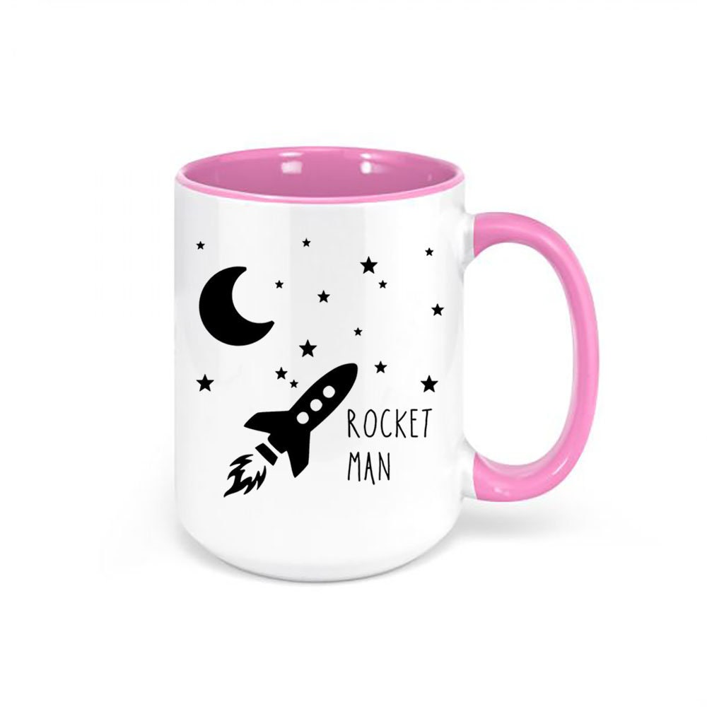 Rocket Man, Rocket Man Mug, Space Gift, Rocket Ship, Coffee Gift, Space ...