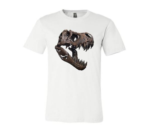 T-rex Shirt T-rex Skull 3D Print Paleontologists Shirt | Etsy