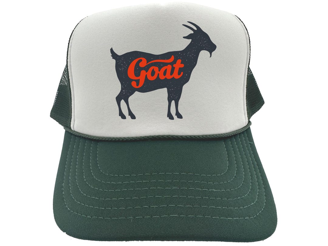 Goat Hat, Goat, Greatest of All Time, Adjustable Snapback, 10 Hat ...