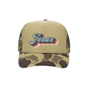 Jesus Hat, Christian Hat, Jesus, Otto Hats, Retro Christian Cap, Mesh ...