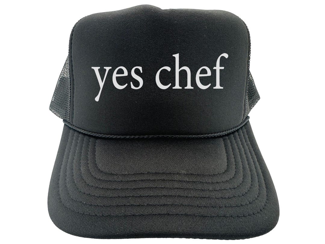 Yes Chef Hat, Cooking Hat, Culinary Arts Hat, Adjustable Snapback ...