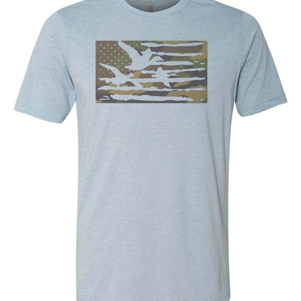 Duck Hunting Shirt, Camo Duck Flag, Hunting Shirt sold by Floretta ...