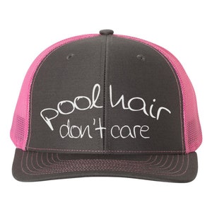 Pool Hair Don't Care, Pool Hat, Summer Hat, Adjustable Snapback, Pool ...