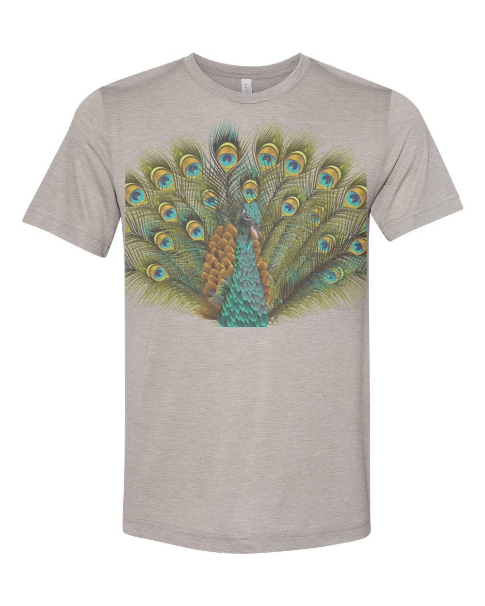 Peacock Shirt, Peacock Portrait, Unisex, Soft Bella Canvas, Vintage T ...