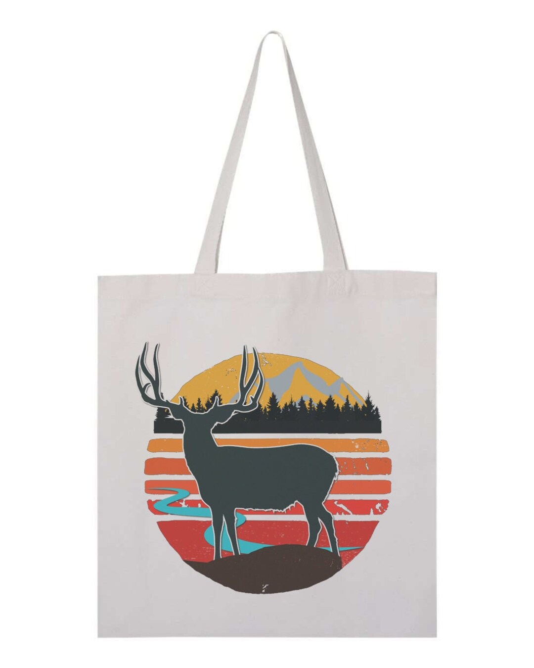 Mule Deer Sun Wildlife Tote Bag Nature Tote Deer Hunting - Etsy