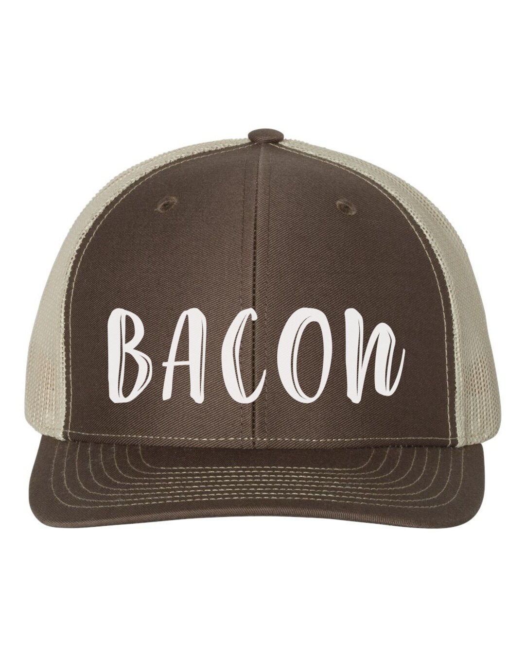 Bacon Hat, the Word Bacon, Bacon Lover, Bacon Apparel, Trucker Hat ...