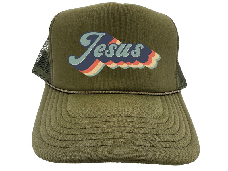 Jesus Hat, Christian Hat, Jesus, Otto Hats, Retro Christian Cap, Mesh ...