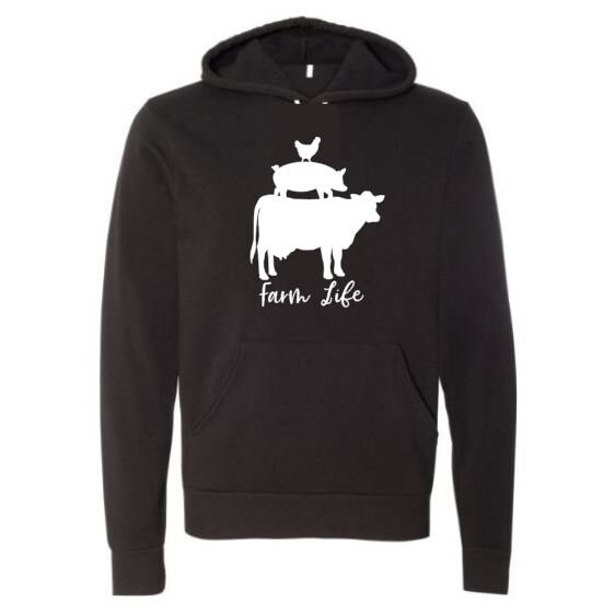 Farm Life Farming Apparel Unisex Hoodie Farm Animals Farm - Etsy