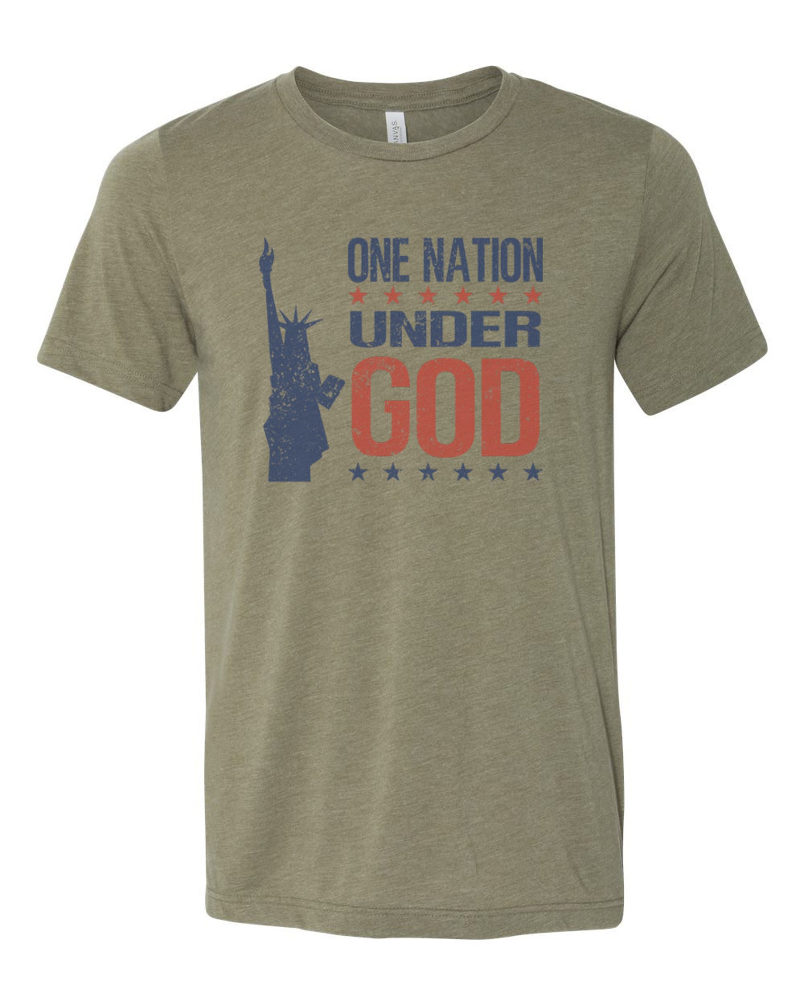Patriotic Shirt One Nation Under God Unisex T Soft Bella | Etsy