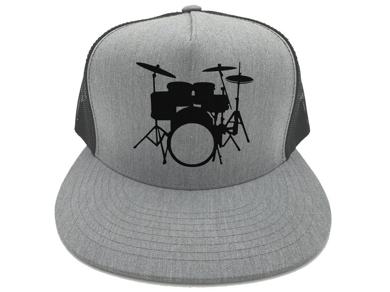 Drummer Hat, Drumset, Gift for Drummer, Percussion, Drumming Hat ...