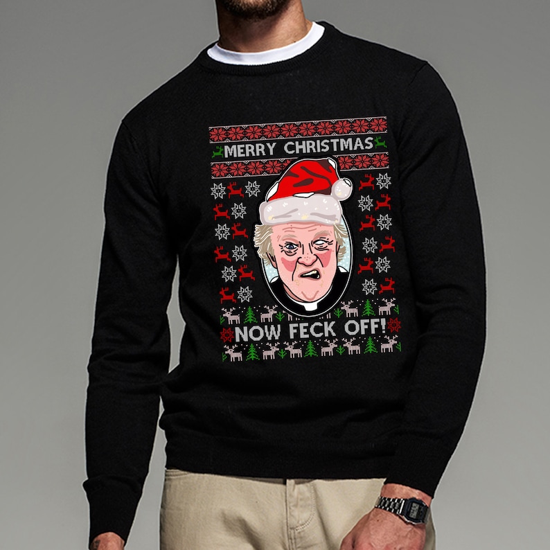 Father Ted Christmas Sweater Father Jack Now Feck off - Etsy