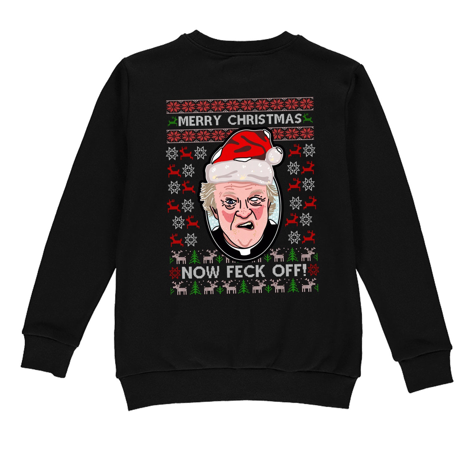 Father Ted Christmas Sweater Father Jack Now Feck Off | Etsy