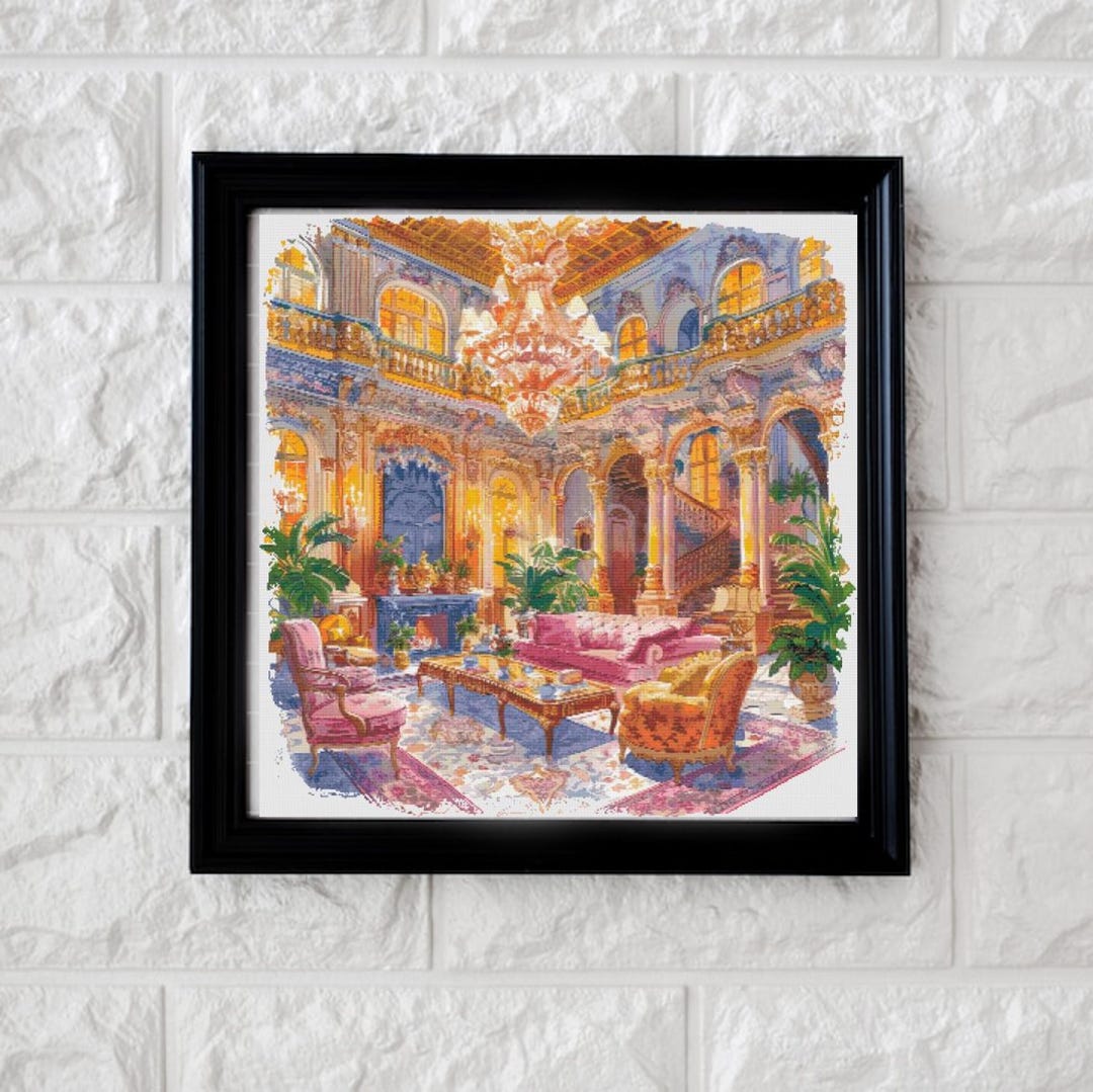 Gold Palace Cross Stitch Pattern PDF - Etsy