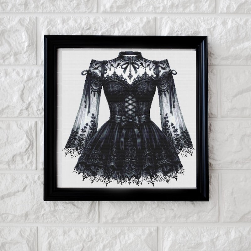 Gothic Lace Dress - Etsy