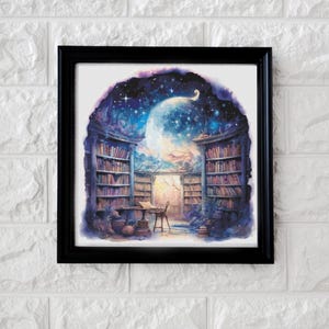 Magical Reading Room Cross Stitch Pattern PDF - Etsy