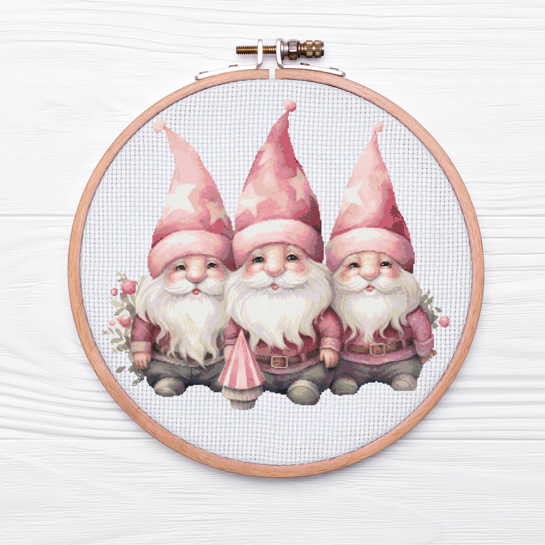 Christmas Gnomes Gonk Cross Stitch Pattern PDF - Etsy