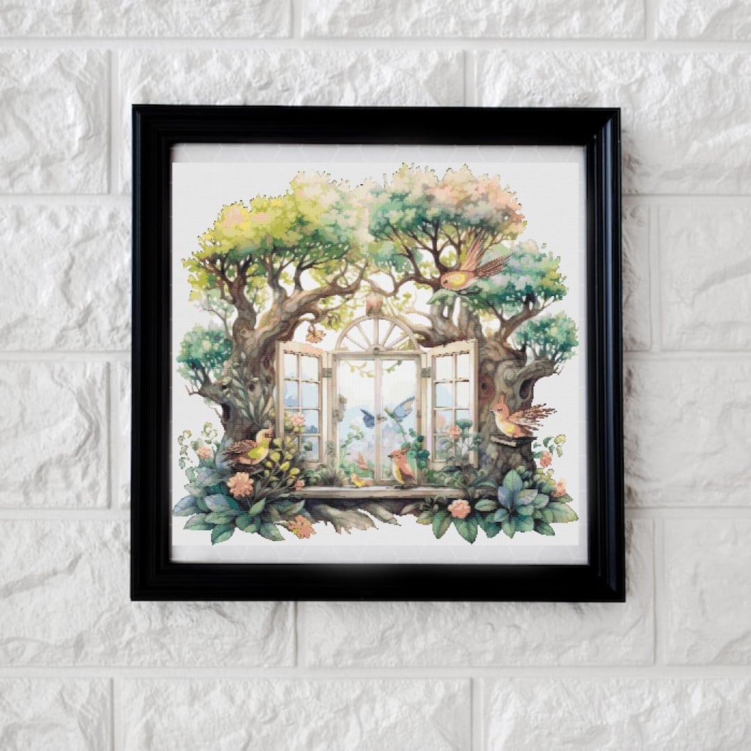 Enchanted Window Cross Stitch Pattern PDF - Etsy