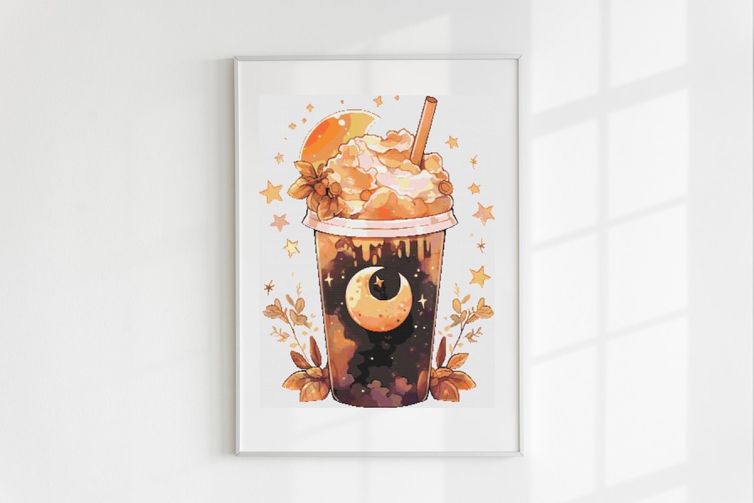 Fall Latte Cross Stitch Pattern PDF - Etsy