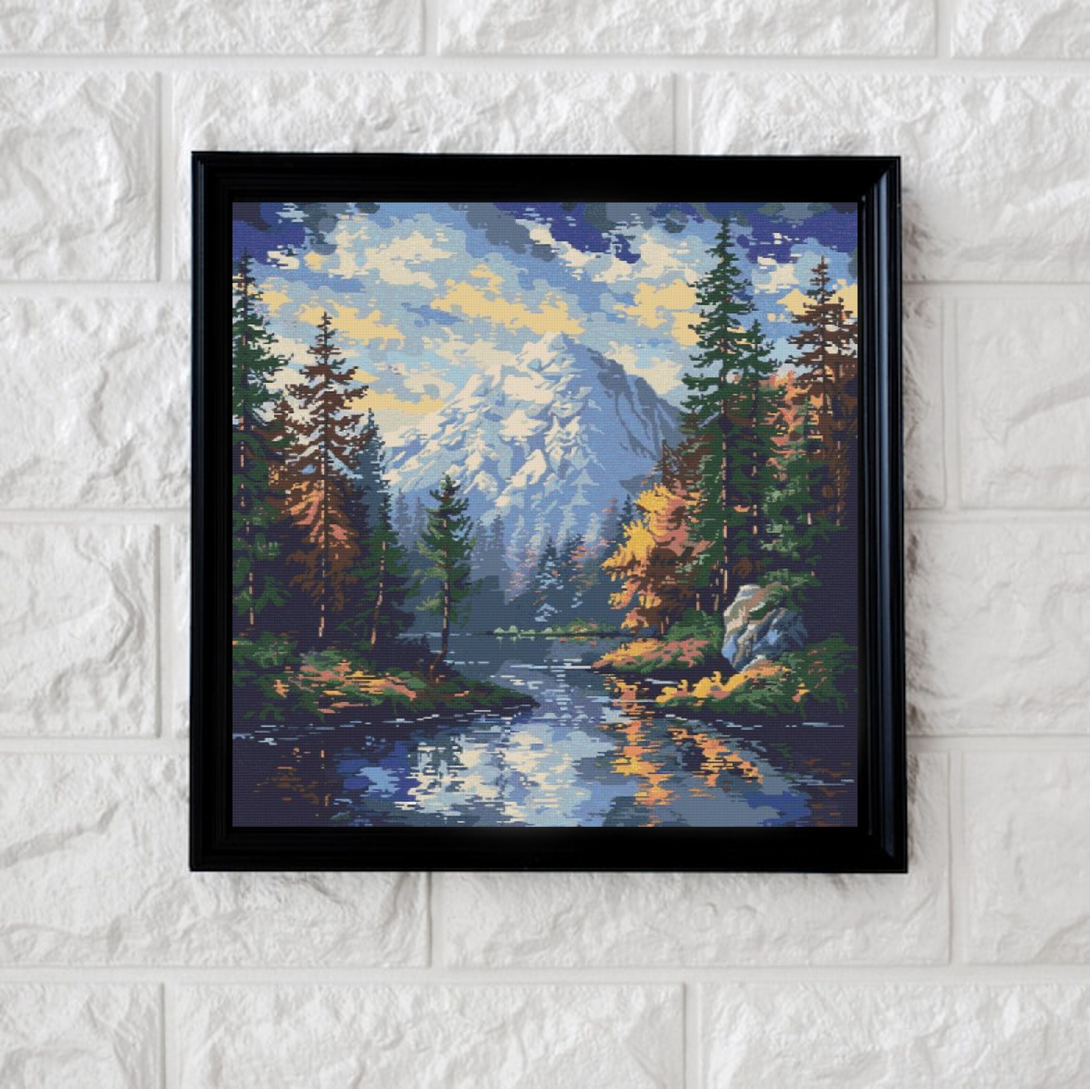 Nature Pixel Art Cross Stitch Pattern Full Coverage PDF - Etsy