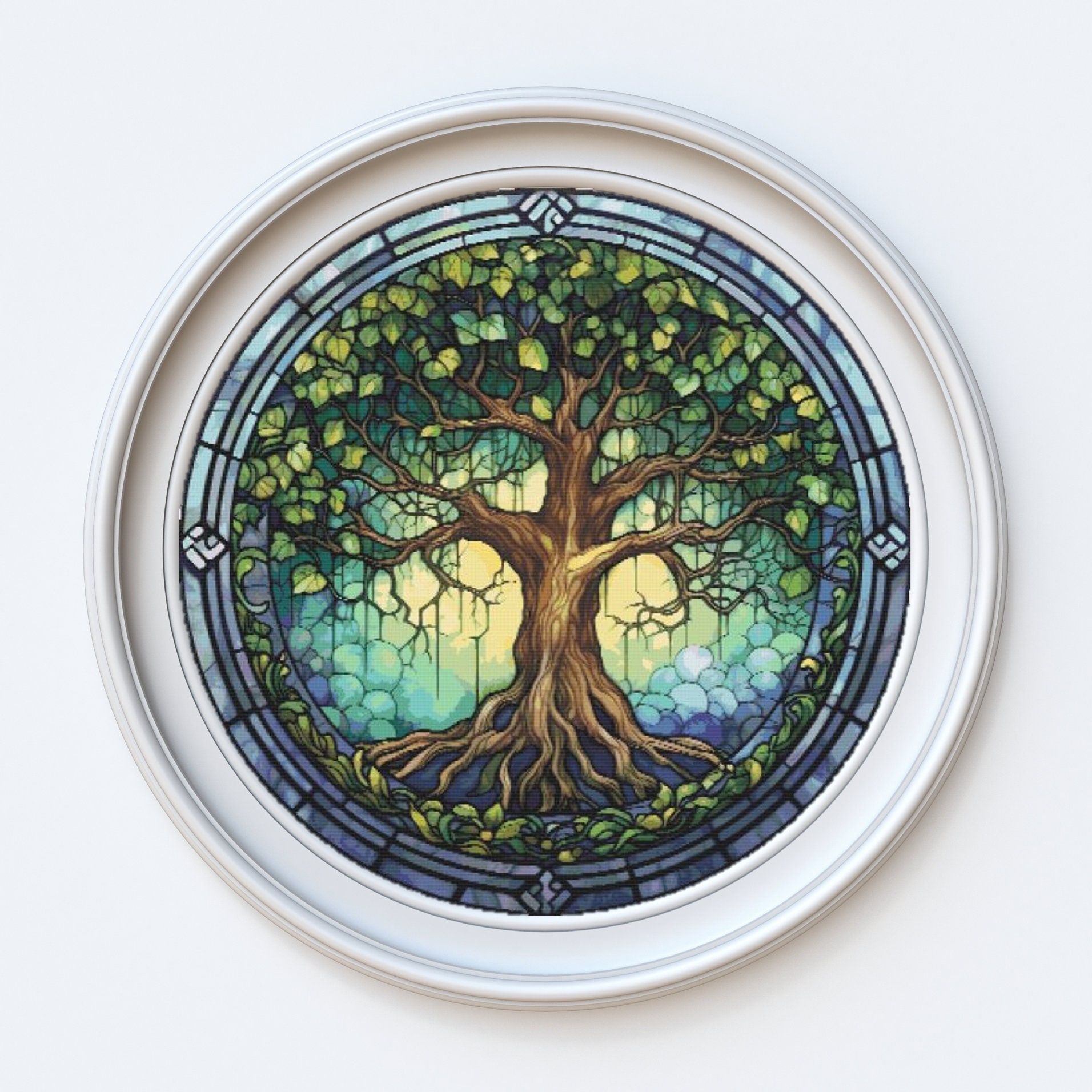 Old Tree Cross Stitch Pattern Full Coverage PDF - Etsy