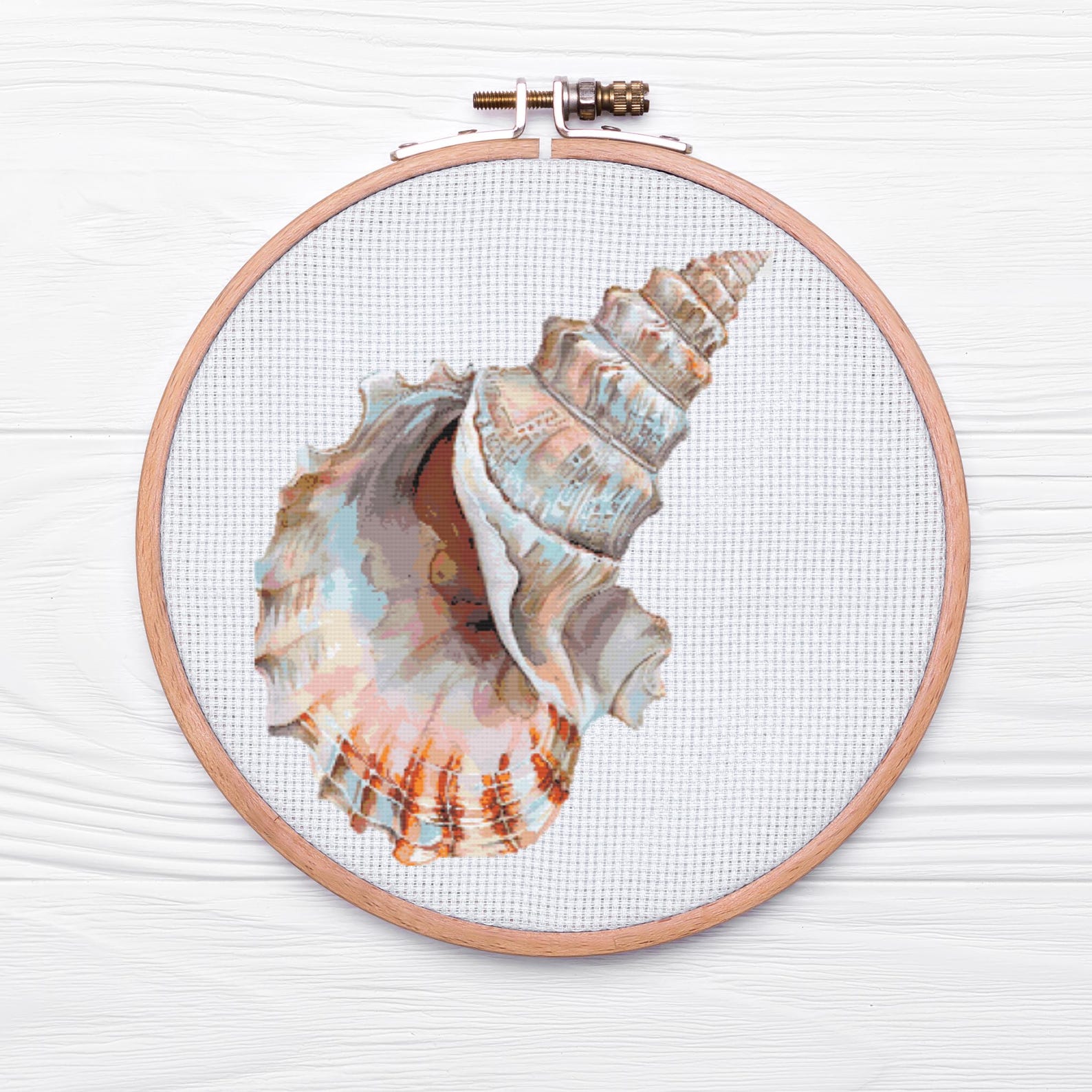Pretty Shell Cross Stitch Pattern PDF - Etsy