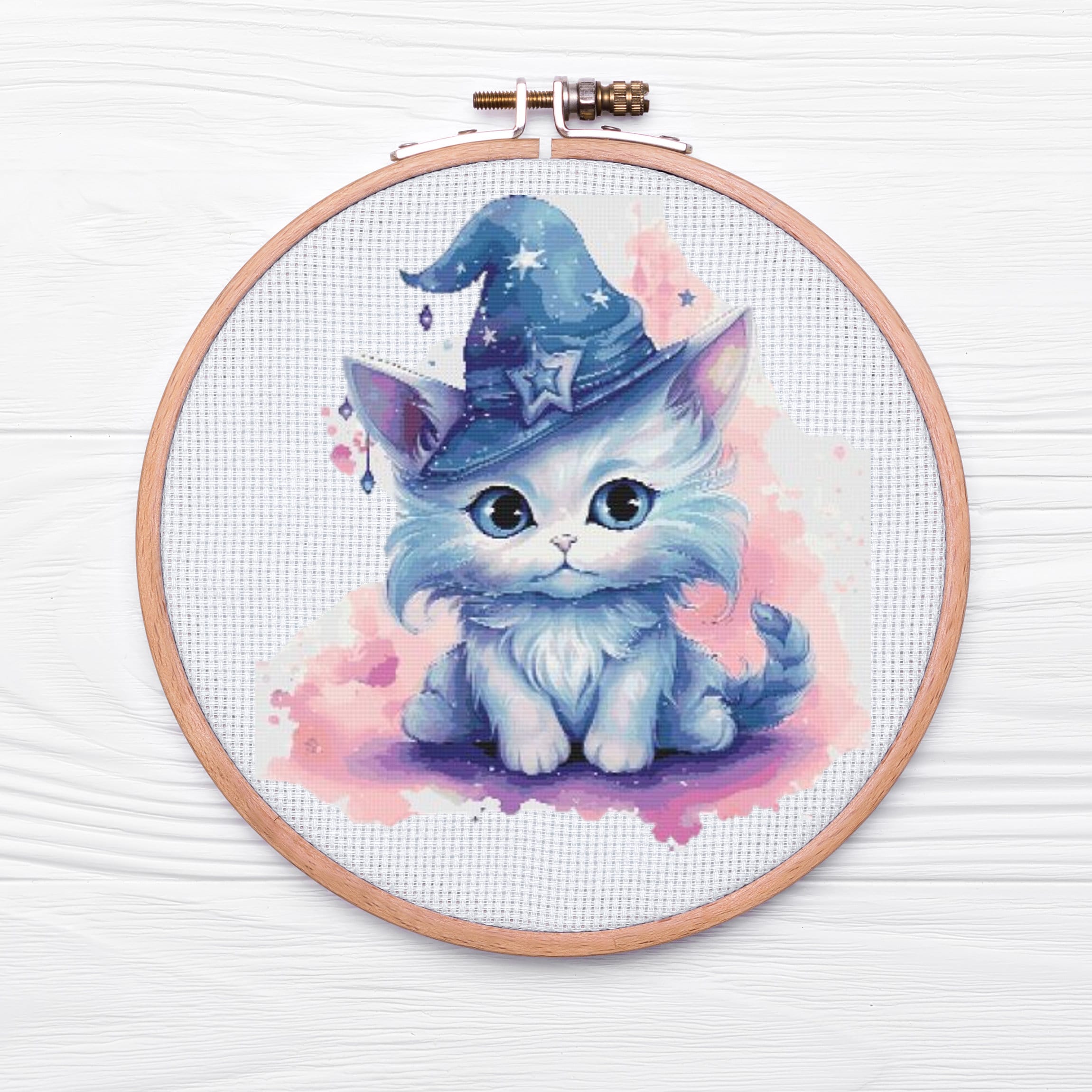 Chibi Witch Cat Cross Stitch Pattern PDF - Etsy