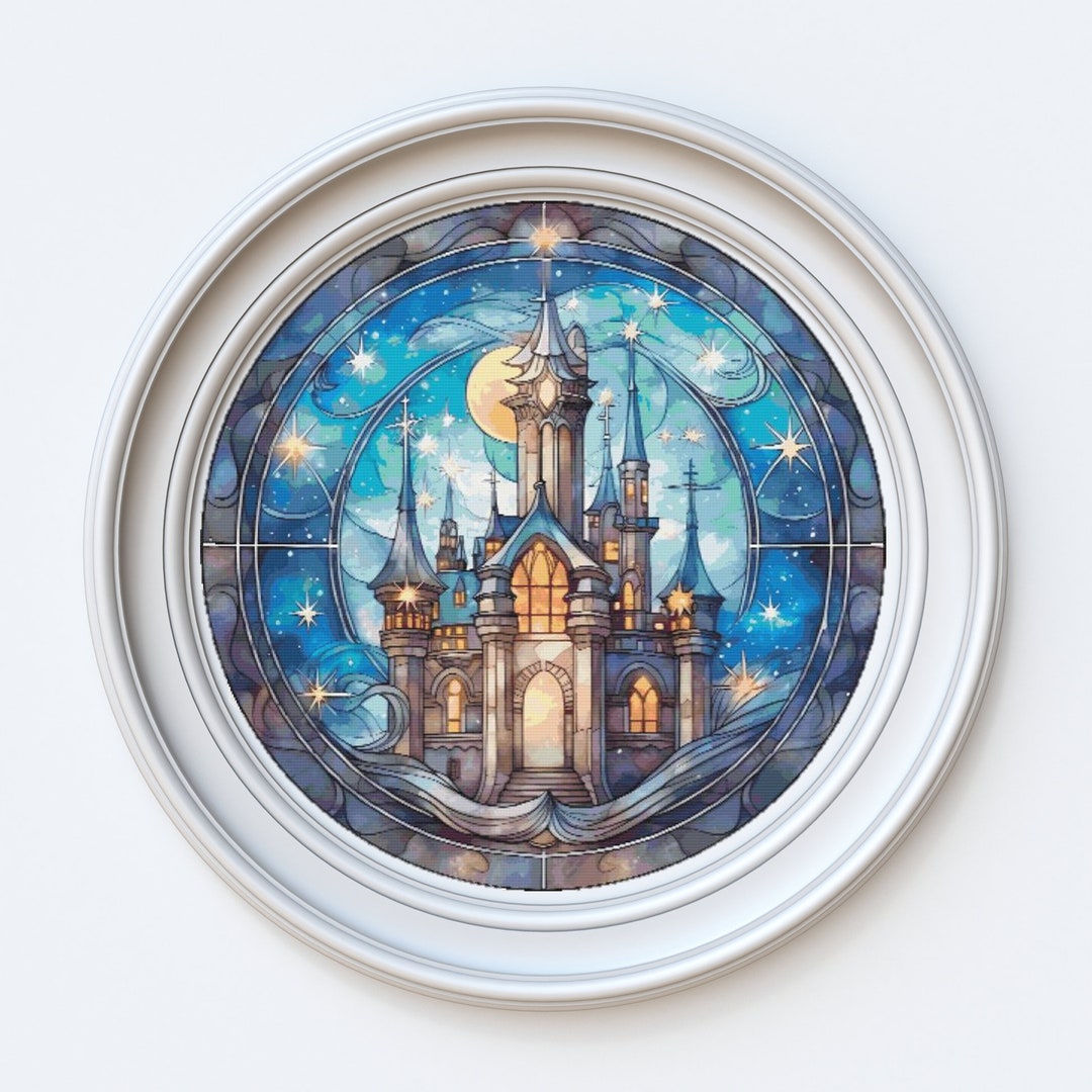 Celestial Castle Cross Stitch Pattern Full Coverage PDF - Etsy