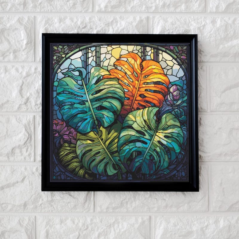 Leaf Cross Stitch Pattern - Etsy
