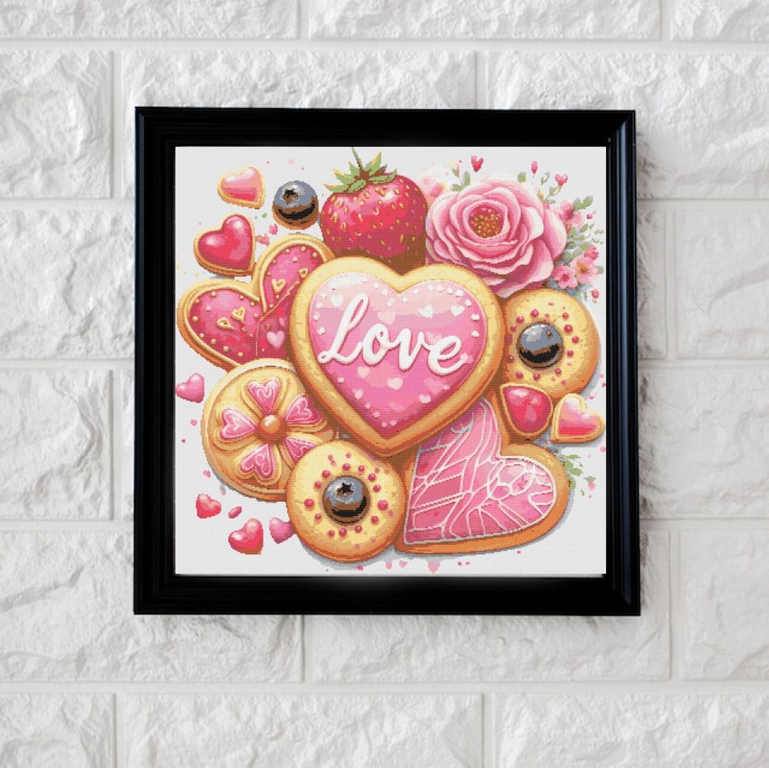 Love Cookies Cross Stitch Pattern PDF - Etsy