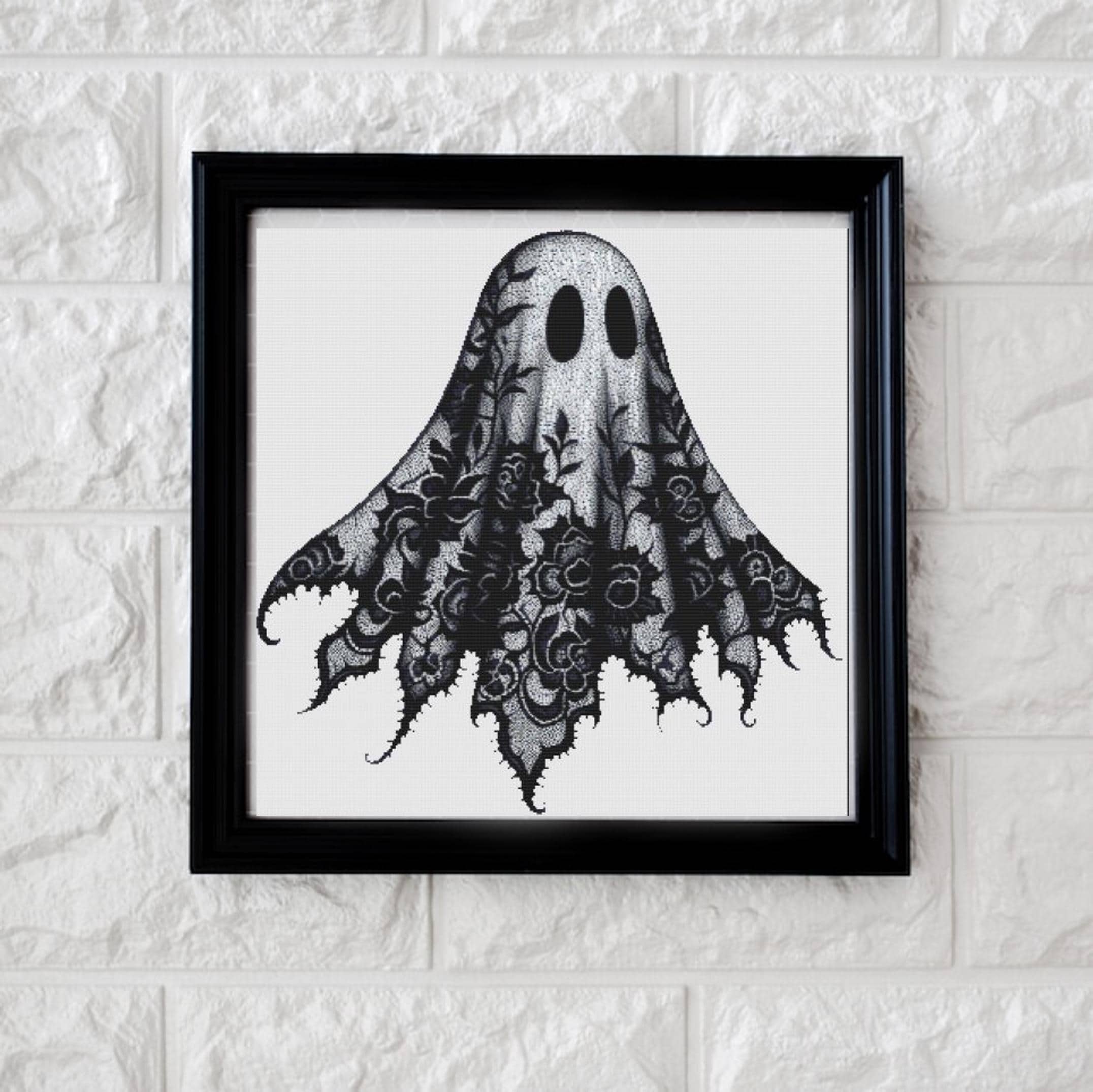 Lace Ghost Cross Stitch Pattern PDF - Etsy