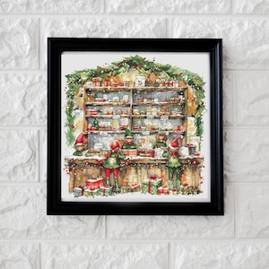 Christmas Elves Cross Stitch Pattern PDF - Etsy
