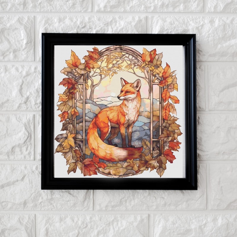 Fox Cross Stitch Kit - Etsy