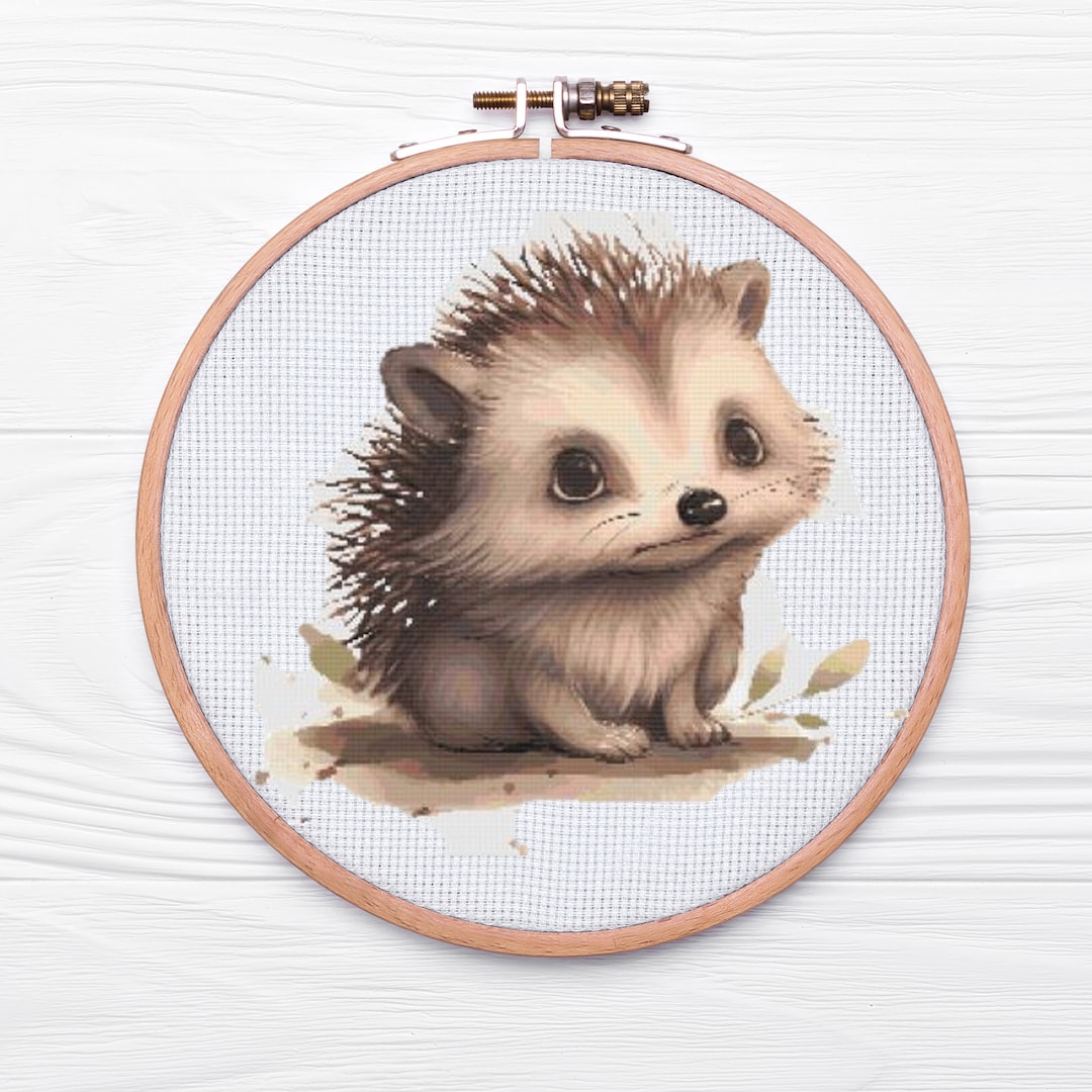 Cute Chibi Hedgehog Cross Stitch Pattern PDF - Etsy