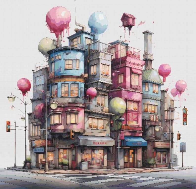 Bon Bon City Cross Stitch Pattern PDF - Etsy