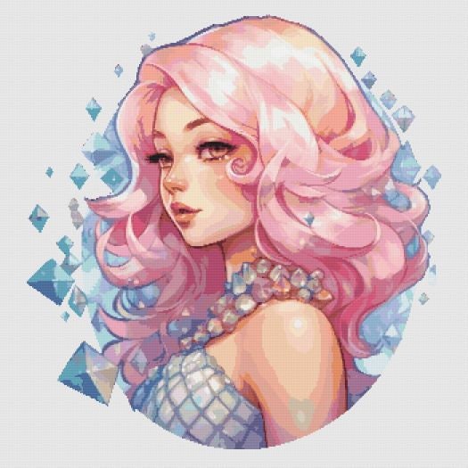 Jelly Mermaid Cross Stitch Pattern PDF - Etsy