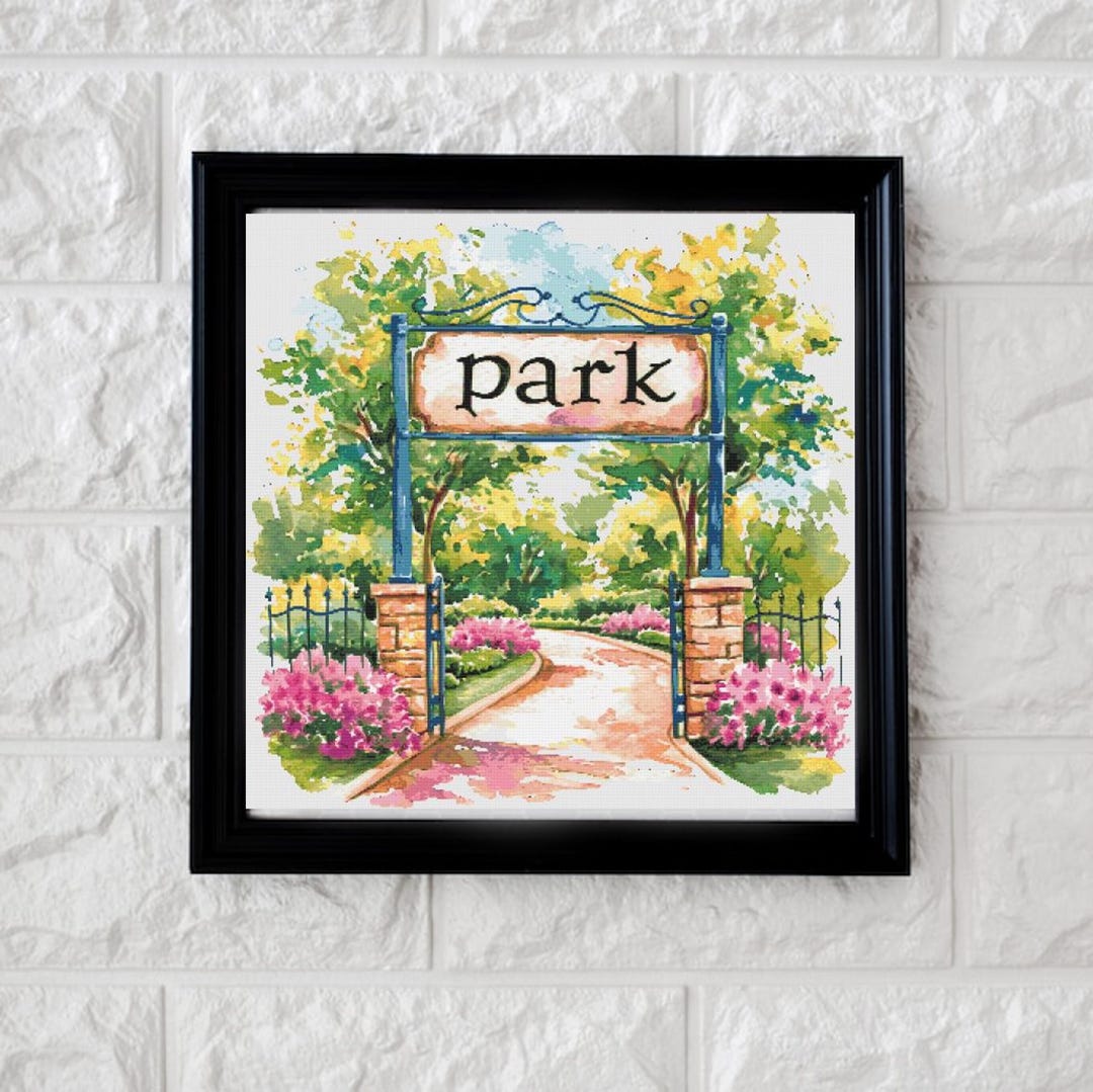 Lets Go to the Park Cross Stitch Pattern PDF - Etsy