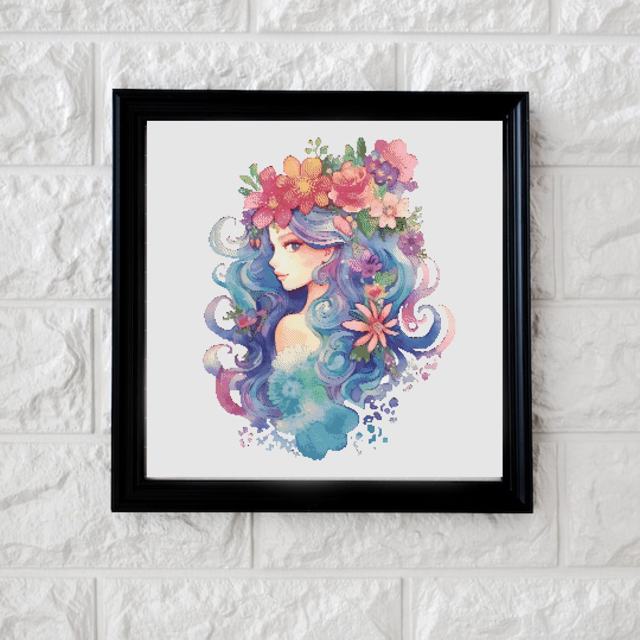 Flower Princess Cross Stitch Pattern PDF - Etsy