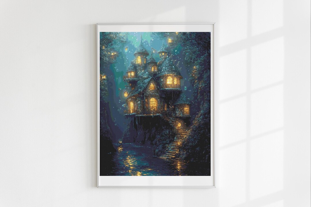Underwater Home Cross Stitch Pattern Full Coverage PDF - Etsy