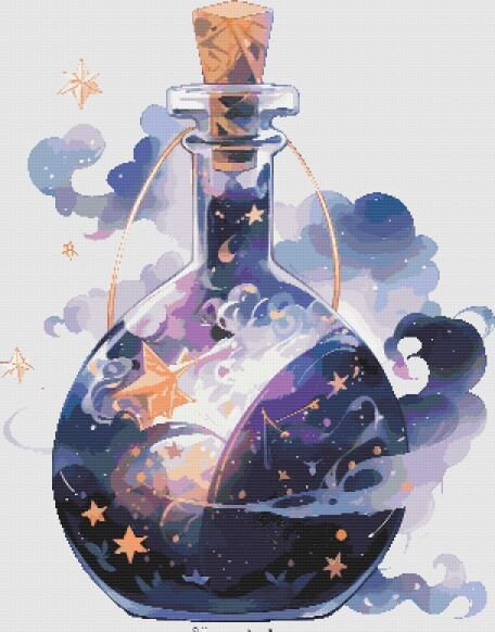 Magic Potion Bottle Cross Stitch Pattern PDF - Etsy