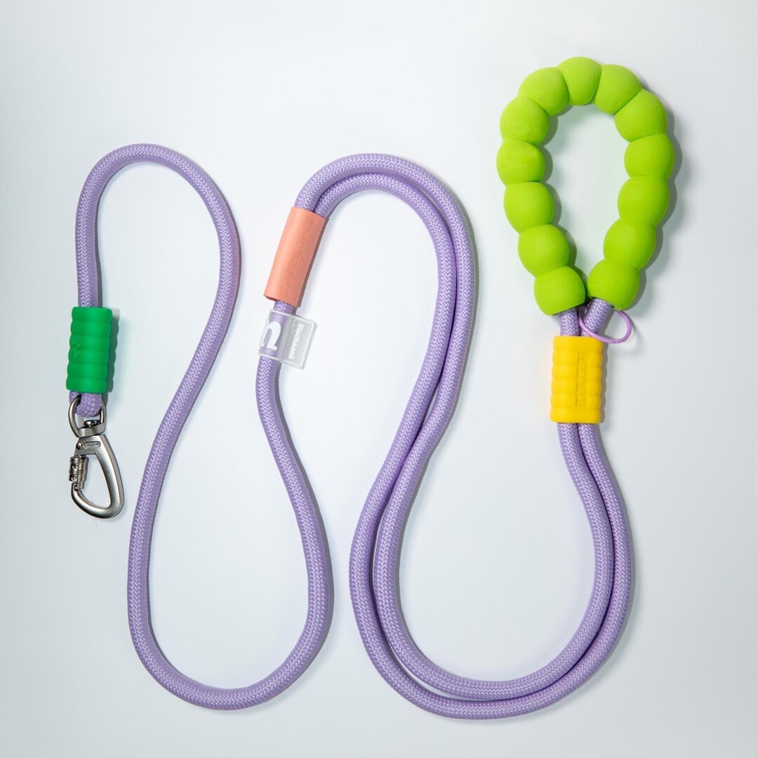 Hands Free Dog Leash: Nylon Cable, Sponge Handle - Etsy