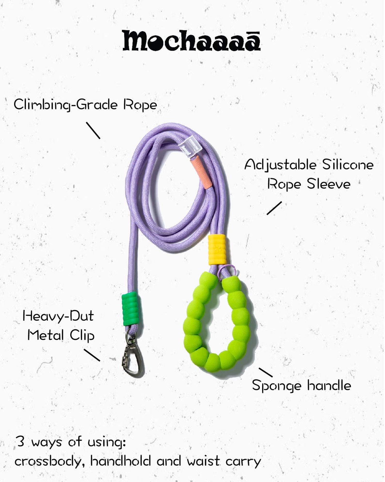 Hands Free Dog Leash: Nylon Cable, Sponge Handle - Etsy