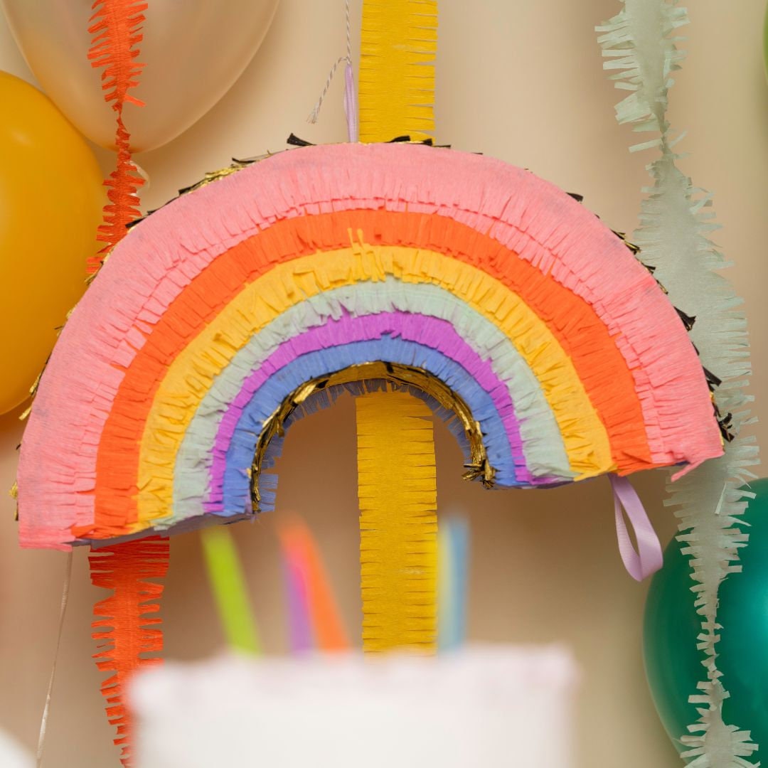 Rainbow Pinata 1st Birthday, Kids Party, Rainbow Party Decorations ...