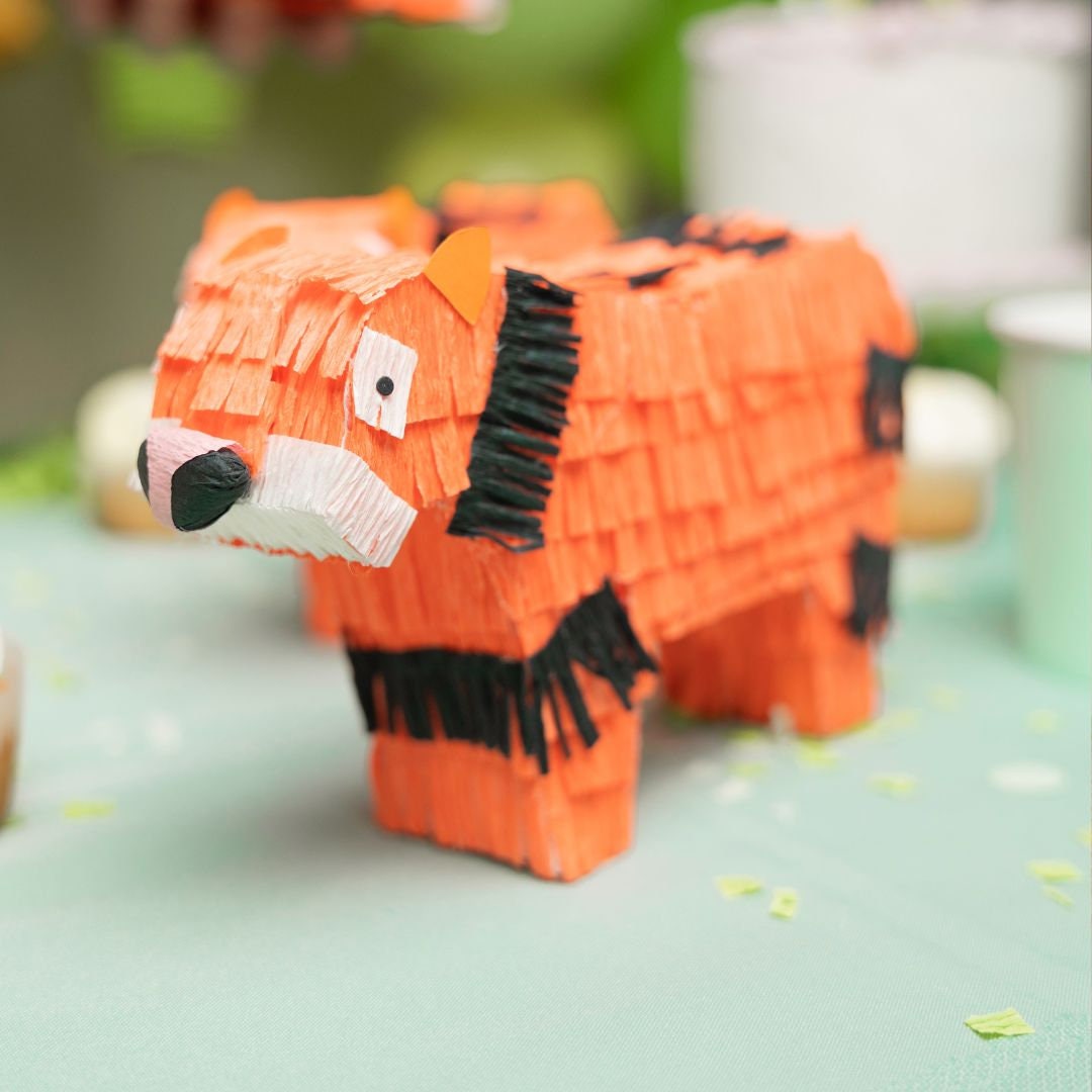 Tiger Mini Pinata Kids Party Favor | Party Decorations | Wild One |two ...