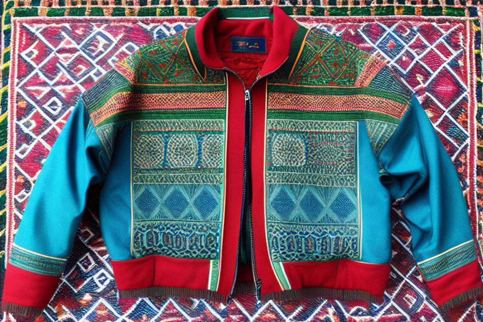 The Moroccan Jacket Leather Digital Illustration - Etsy