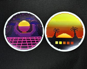 Synthwave Pixel Art - Etsy