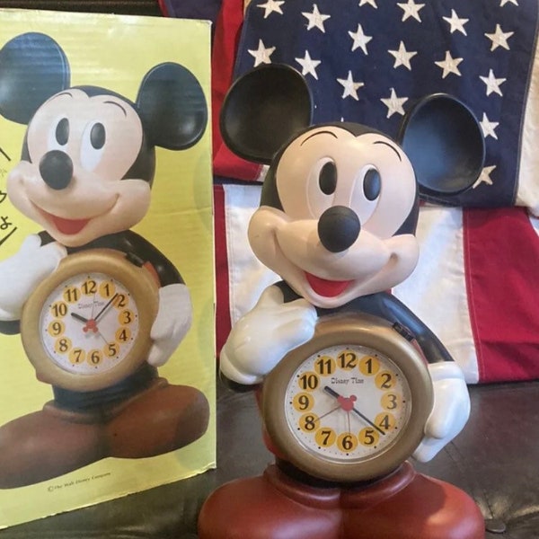 Vintage Mickey Mouse Alarm Clock - Etsy